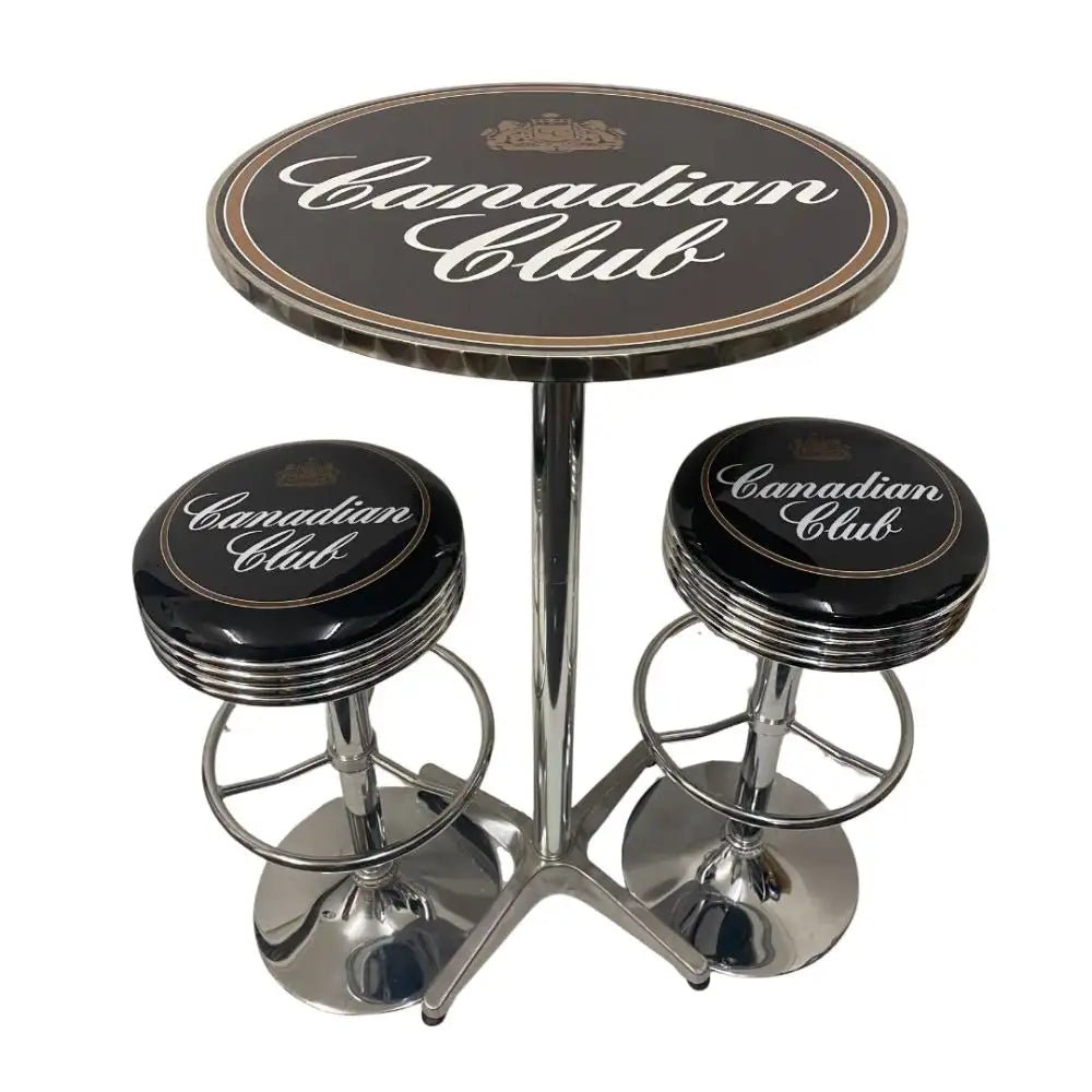 Canadian Club Bar Table & Bar Stool Set